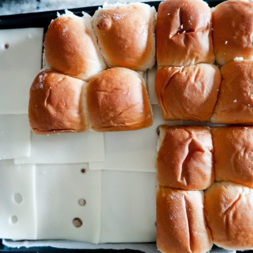 Easy Ham, Turkey & Cheese Hawaiian Roll Sliders - The Southerly Magnolia