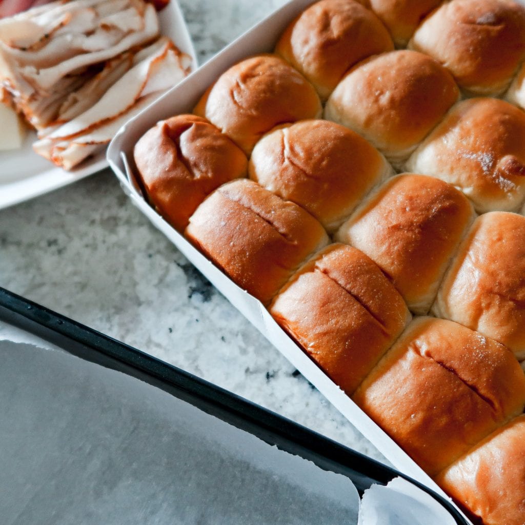 Easy Ham, Turkey & Cheese Hawaiian Roll Sliders - The Southerly Magnolia