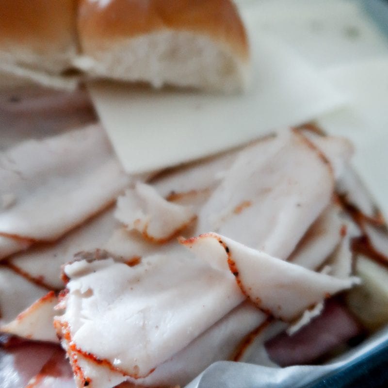 Easy Ham, Turkey & Cheese Hawaiian Roll Sliders - The Southerly Magnolia