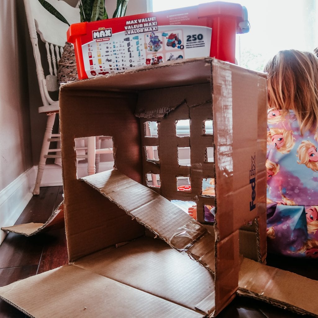 Inside the cardboard box building - The Southerly Magnolia