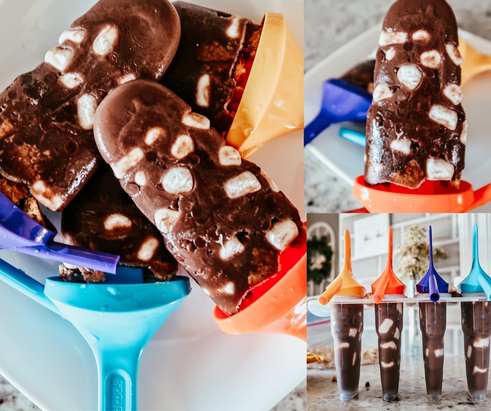Homemade Almond Milk S'mores Popsicles - The Southerly Magnolia