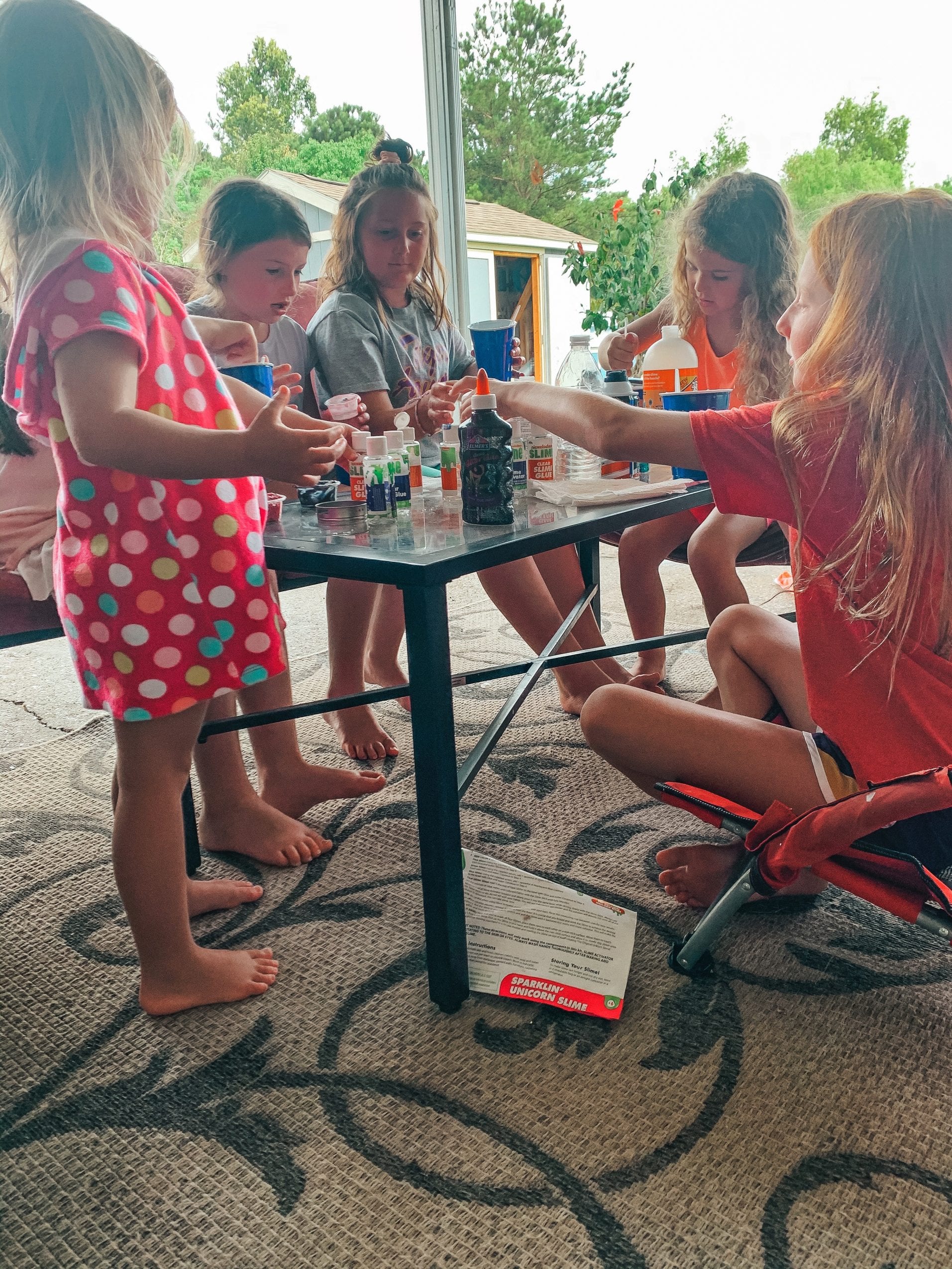 Slime Making Pool Party - The Southerly Magnolia