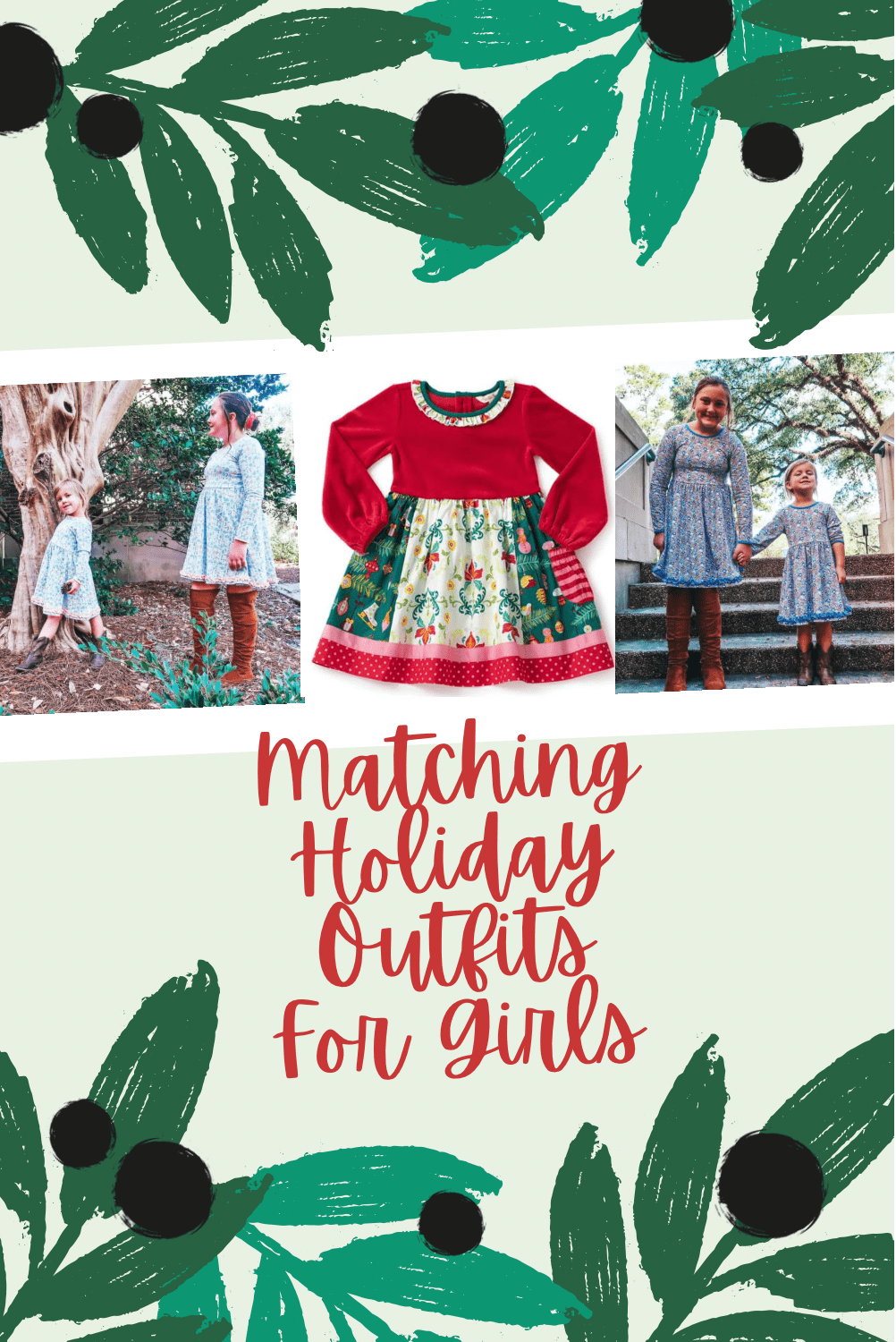 Matching Holiday Outfits for Girls - The Southerly Magnolia