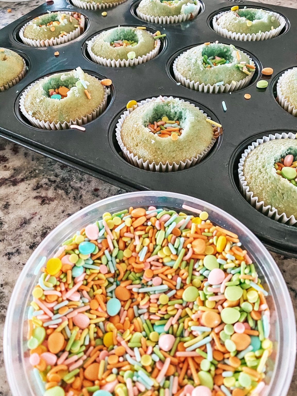 Spring Pinata Cupcakes - The Southerly Magnolia