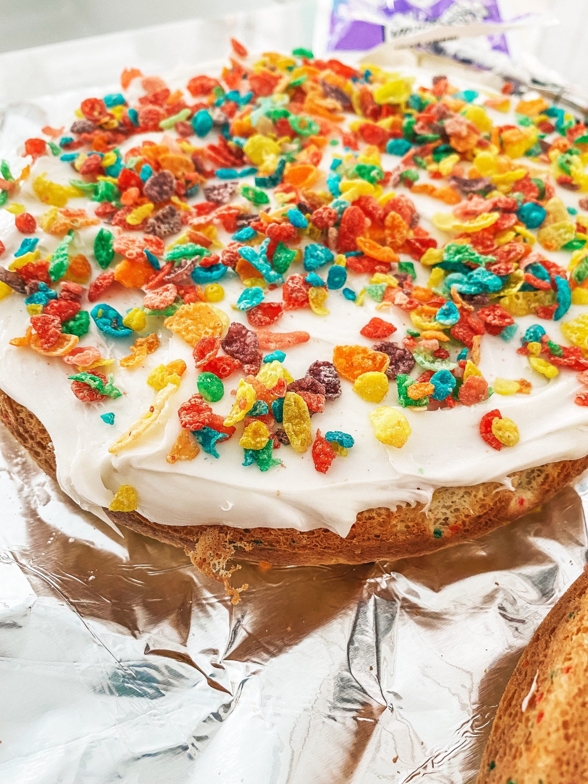 Easy Fruity Pebbles Birthday Cake - The Southerly Magnolia