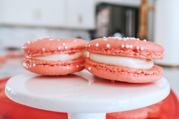 Pink Macarons with a Cream Cheese Buttercream Filling. - The Southerly ...