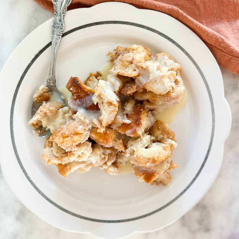 Overnight Donut Bread Pudding with a White Chocolate Glaze - The ...