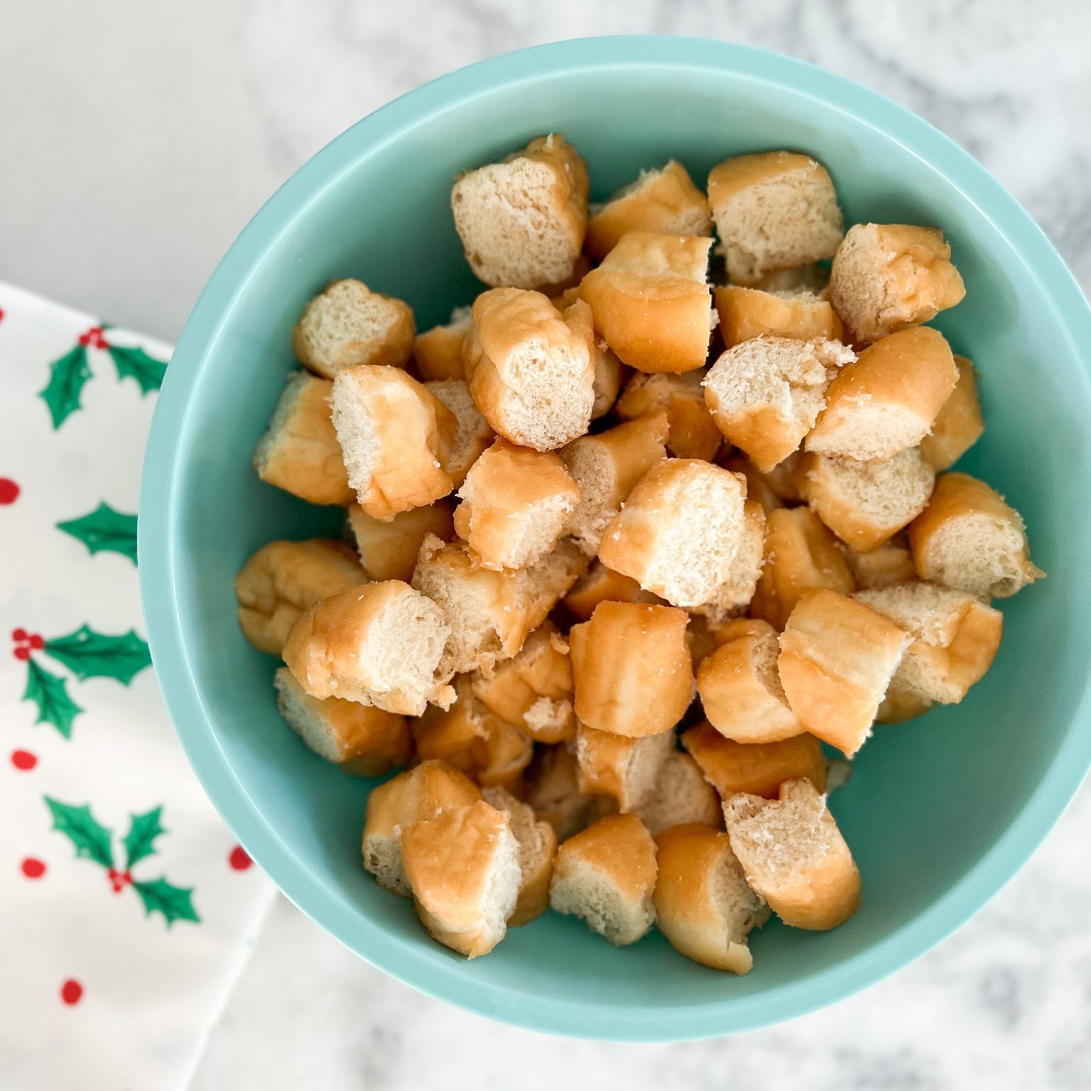Overnight Donut Bread Pudding with a White Chocolate Glaze - The ...